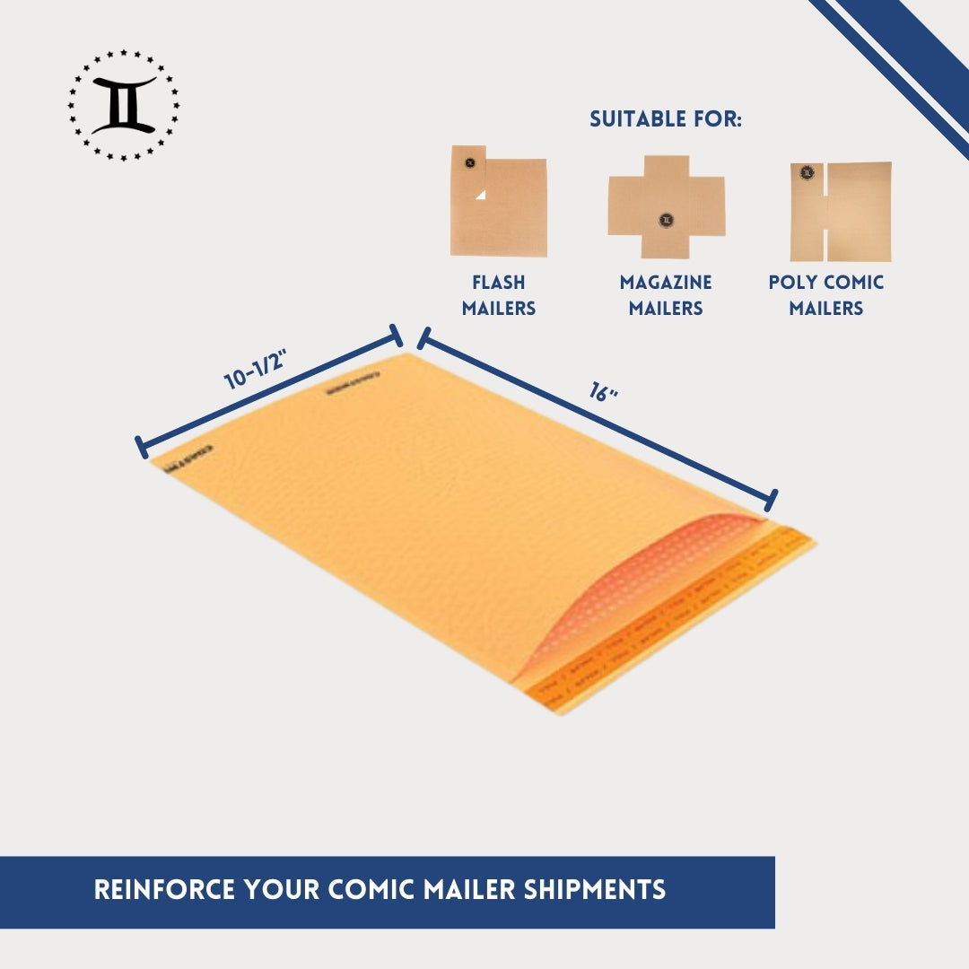 KRAFT BUBBLE MAILERS – Gemini Comic Supply